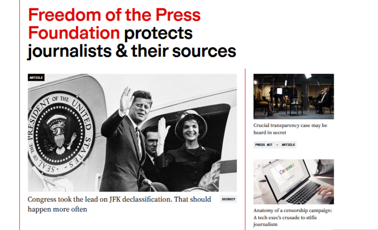 Freedom of the Press Foundation - Hidden Wiki